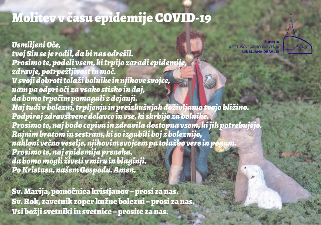 Molitev v času epidemije COVID-19 – Župnija Dravlje